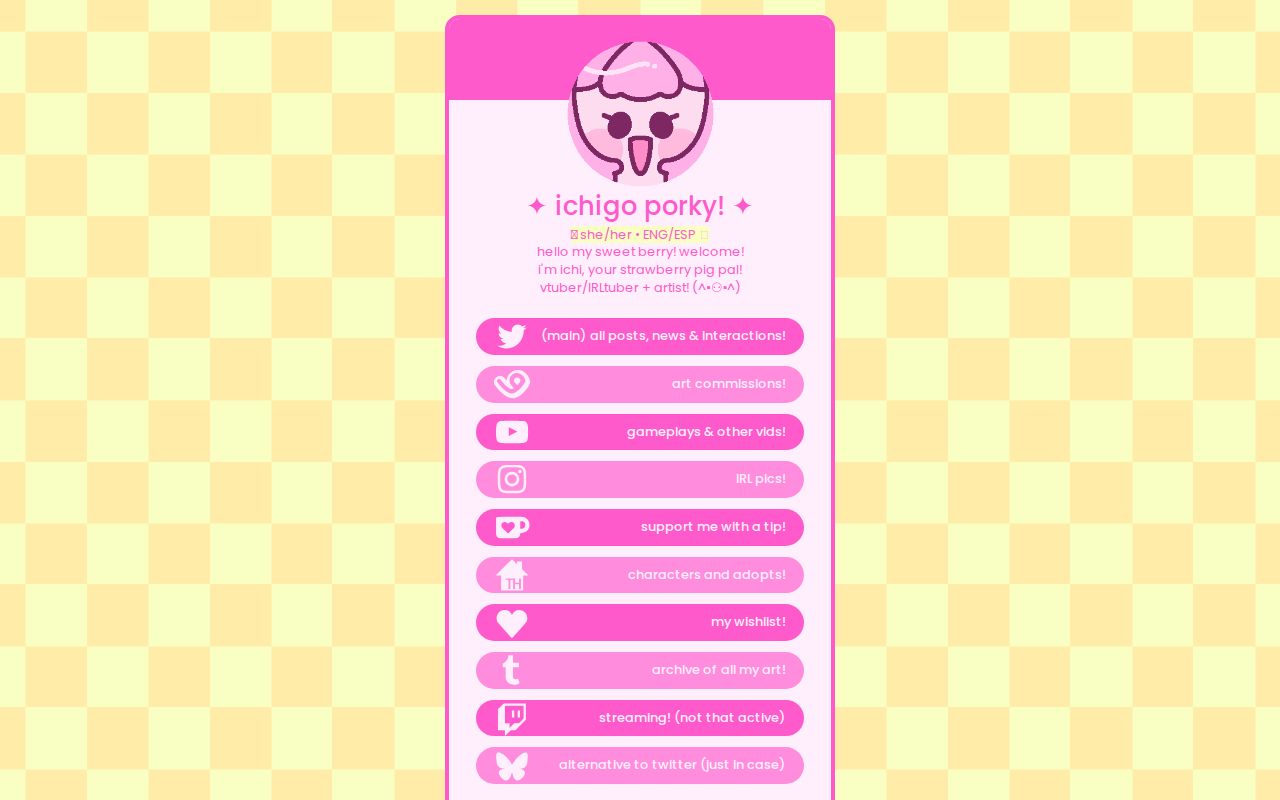 ichigo porky's carrd